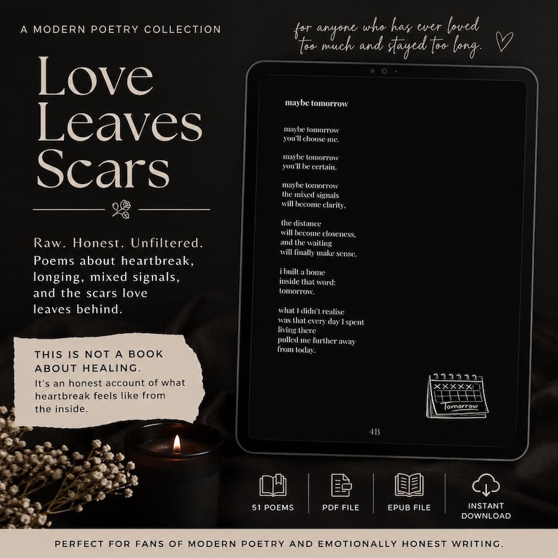 Love Leaves Scars - Poetry Collection | Heartbreak, Love and Loss Poems ...