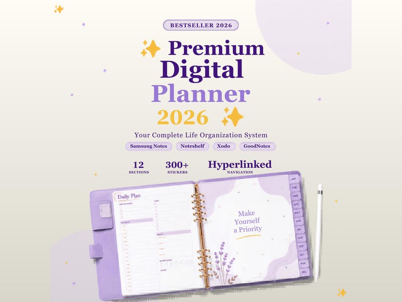 Digital Planner for Android Tablets 2026 | Samsung Notes Planner ...