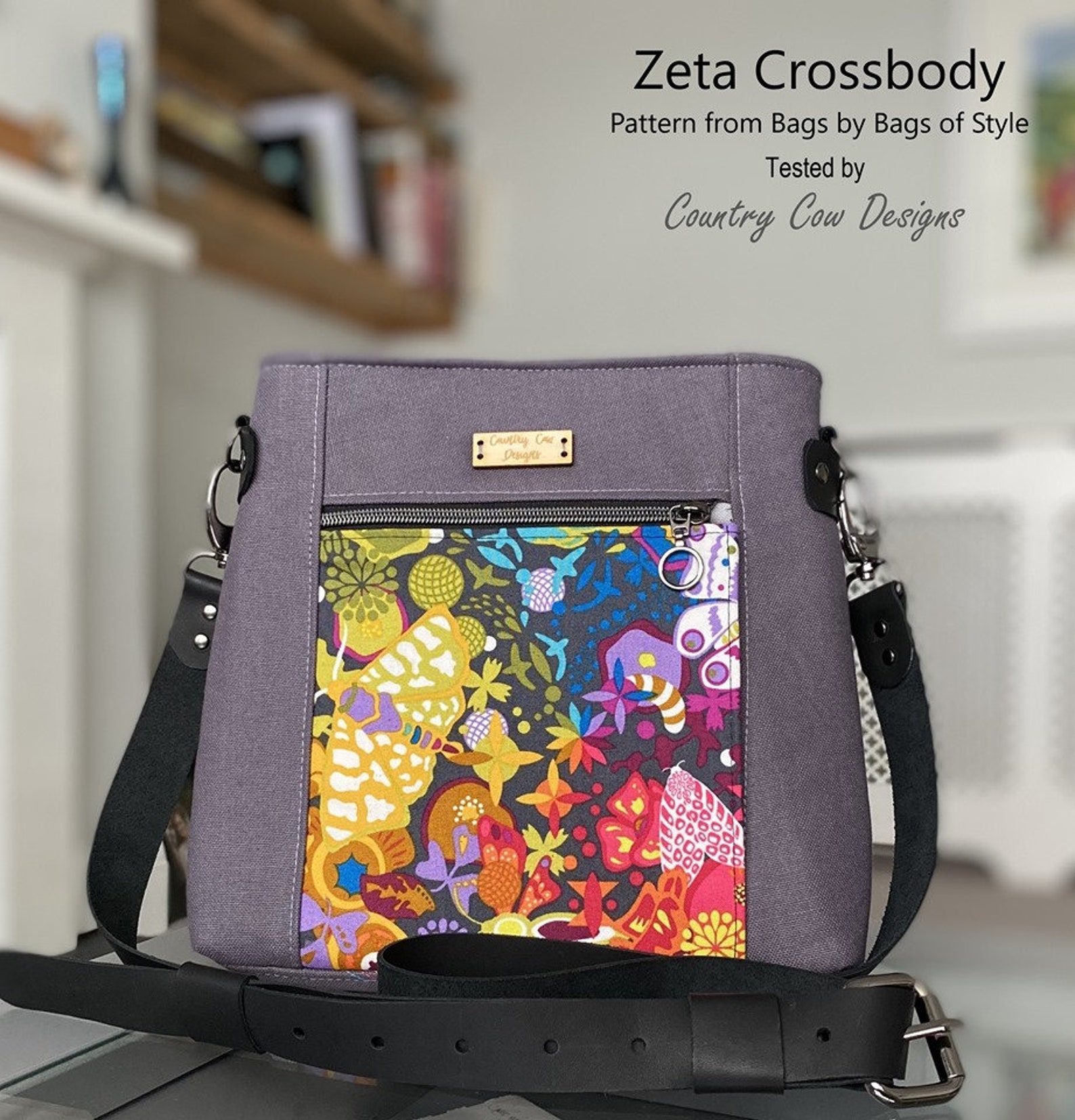 The Zeta Cross Body Bag PDF Sewing Pattern With Full Video Sew - Etsy