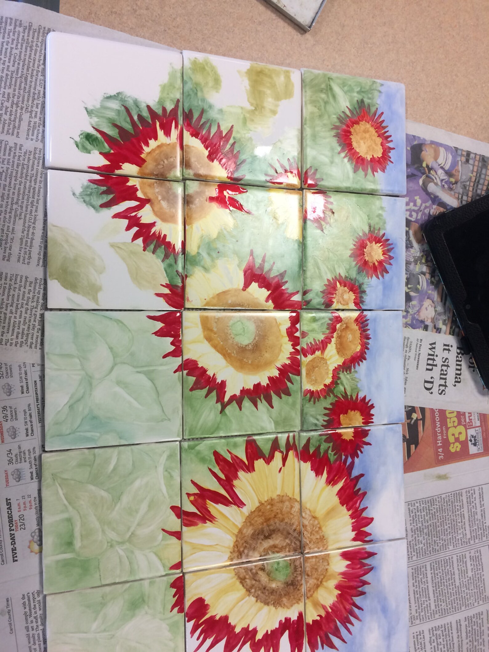 Porcelain Tile Wall Mural - Etsy