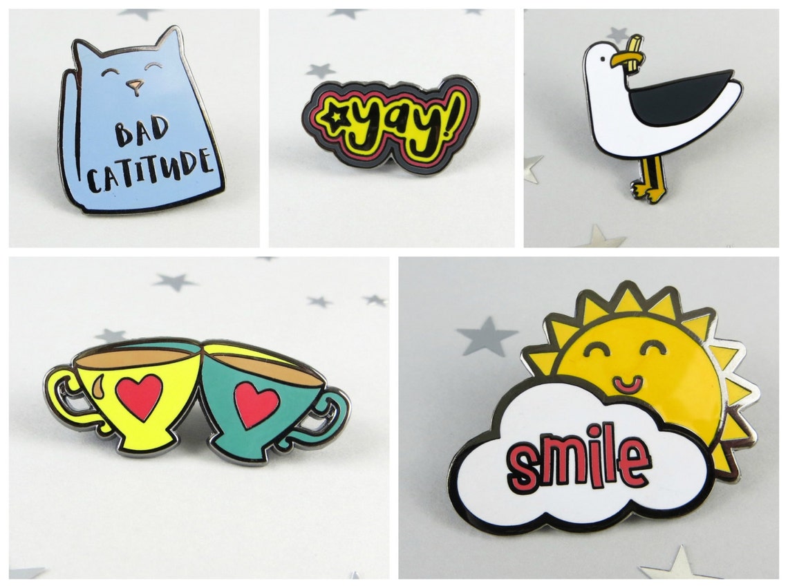 Yay Enamel Pin Badge Pin Fun Enamel Pin Pin Brooch | Etsy