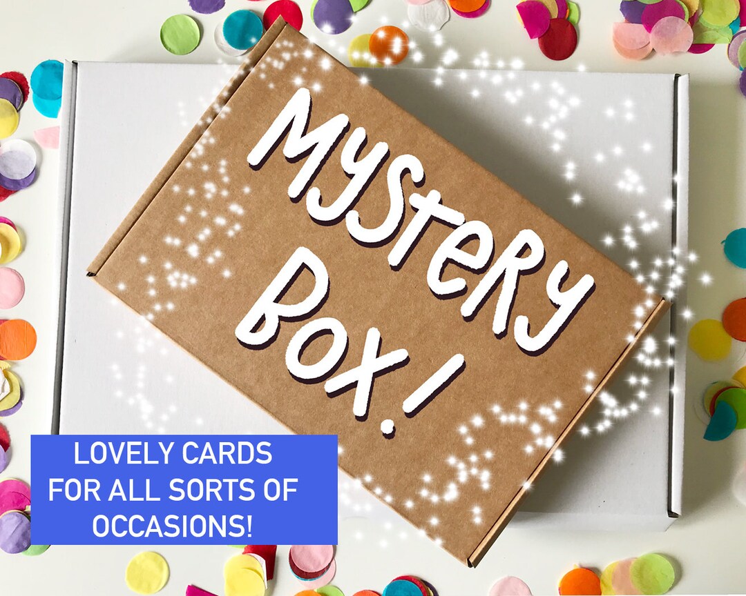 Mystery Card Box Card Lucky Dip Birthday Cards Goodie Bag Sale Surprise ...