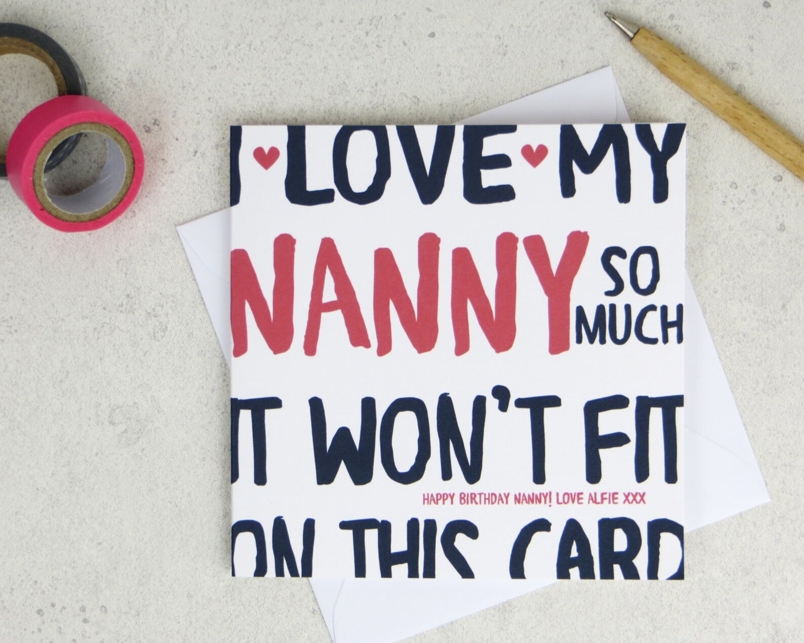 Funny Nanny Birthday Card Personalised Card Card for Nanny - Etsy