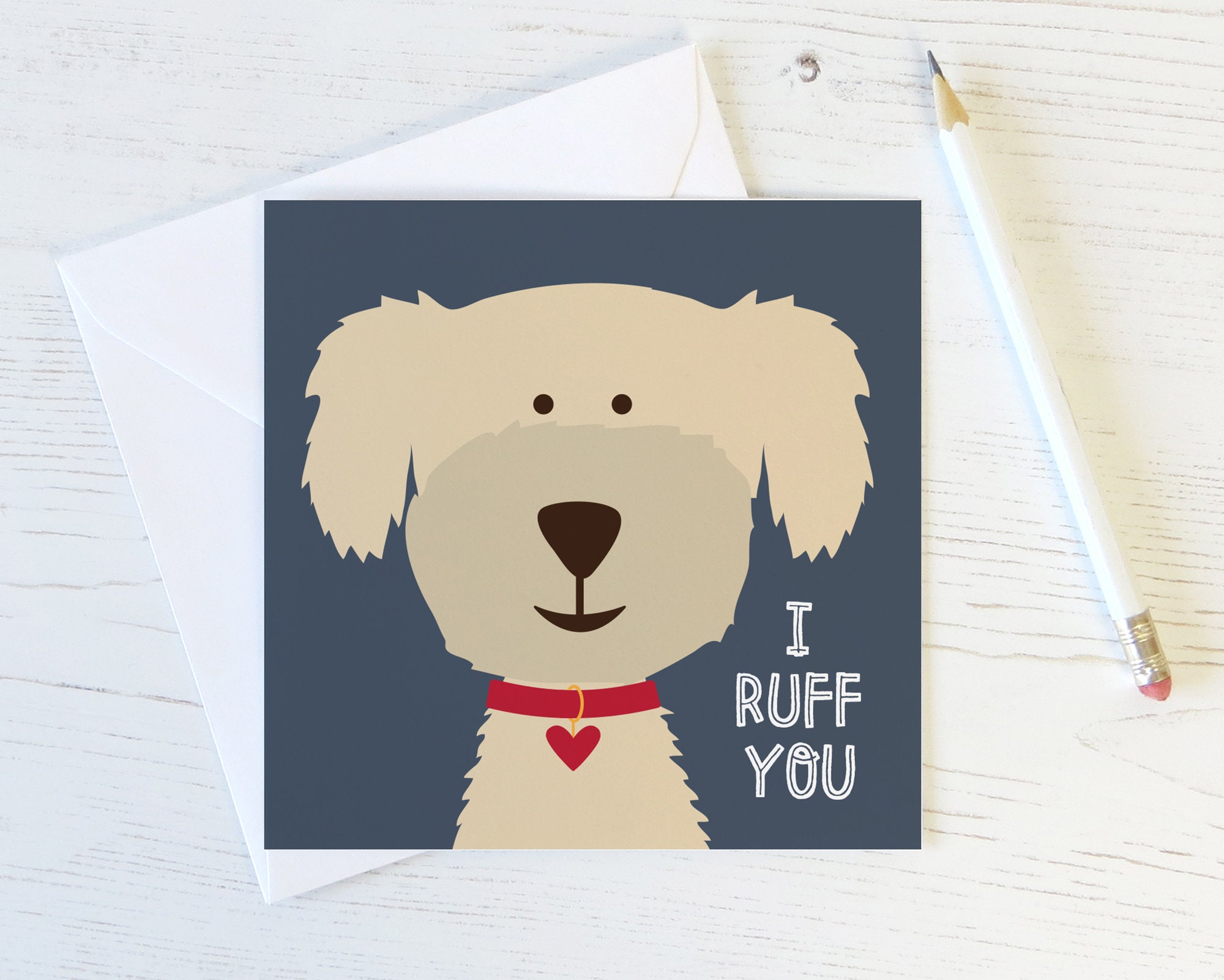 I Ruff You Dog Love Card Anniversary Card Love Card - Etsy UK