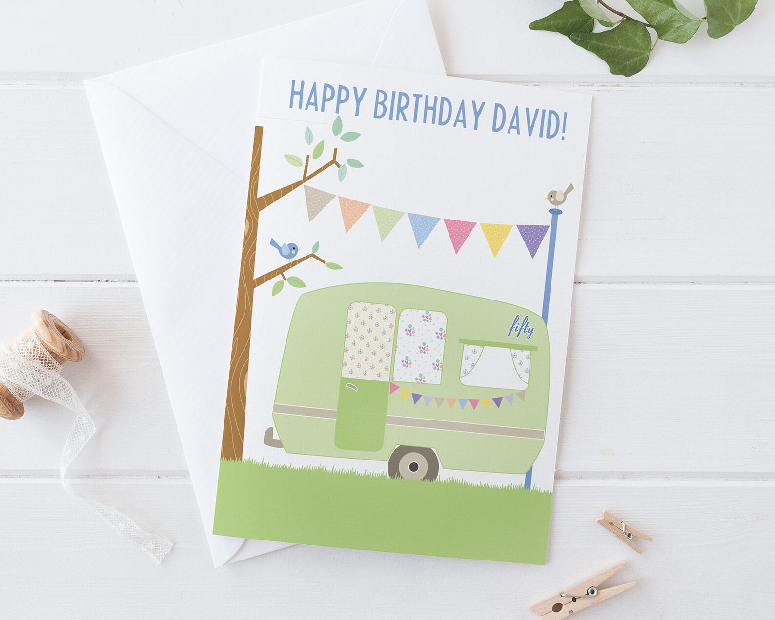 Vintage Caravan Birthday Card 40th 50th 60th 70th | Etsy UK