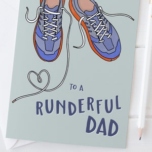 Running Themed Dad Card for Fathers Day or Dad's Birthday - Etsy UK