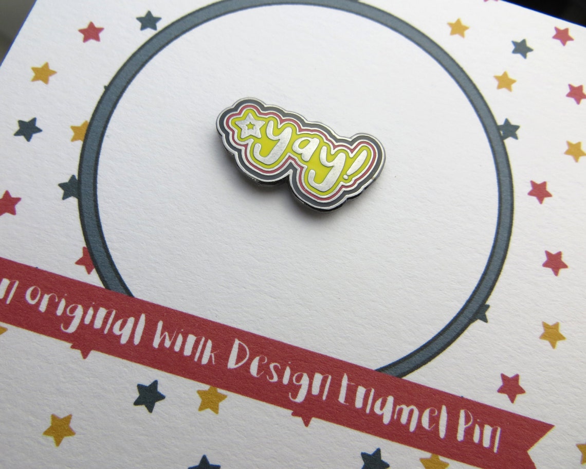 Yay Enamel Pin Badge Pin Fun Enamel Pin Pin Brooch | Etsy