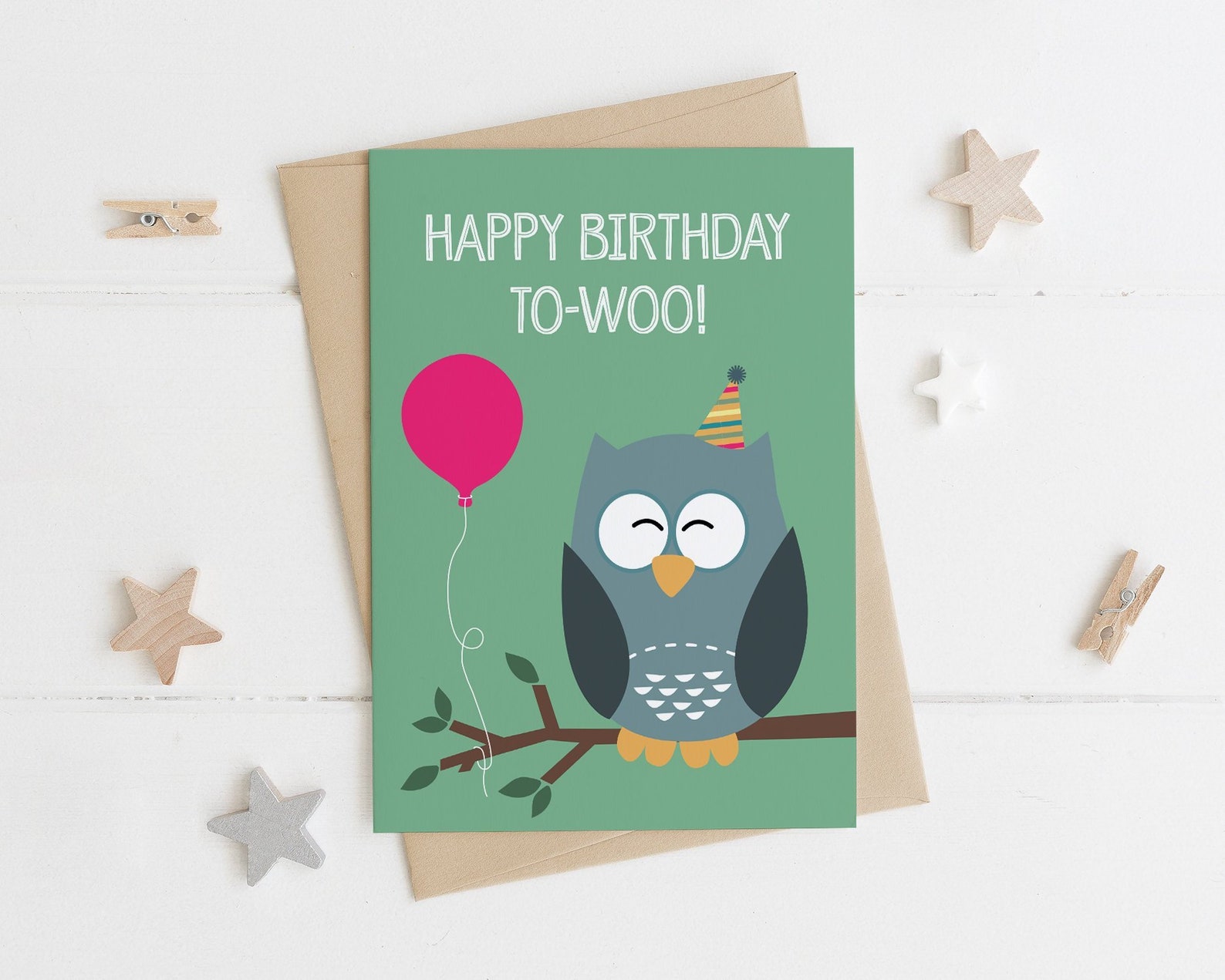 Cute Owl Pun Birthday Card Happy Birthday To Woo Etsy cute-owl-pun-birthday-card-happy-birthday-to-woo-etsy
