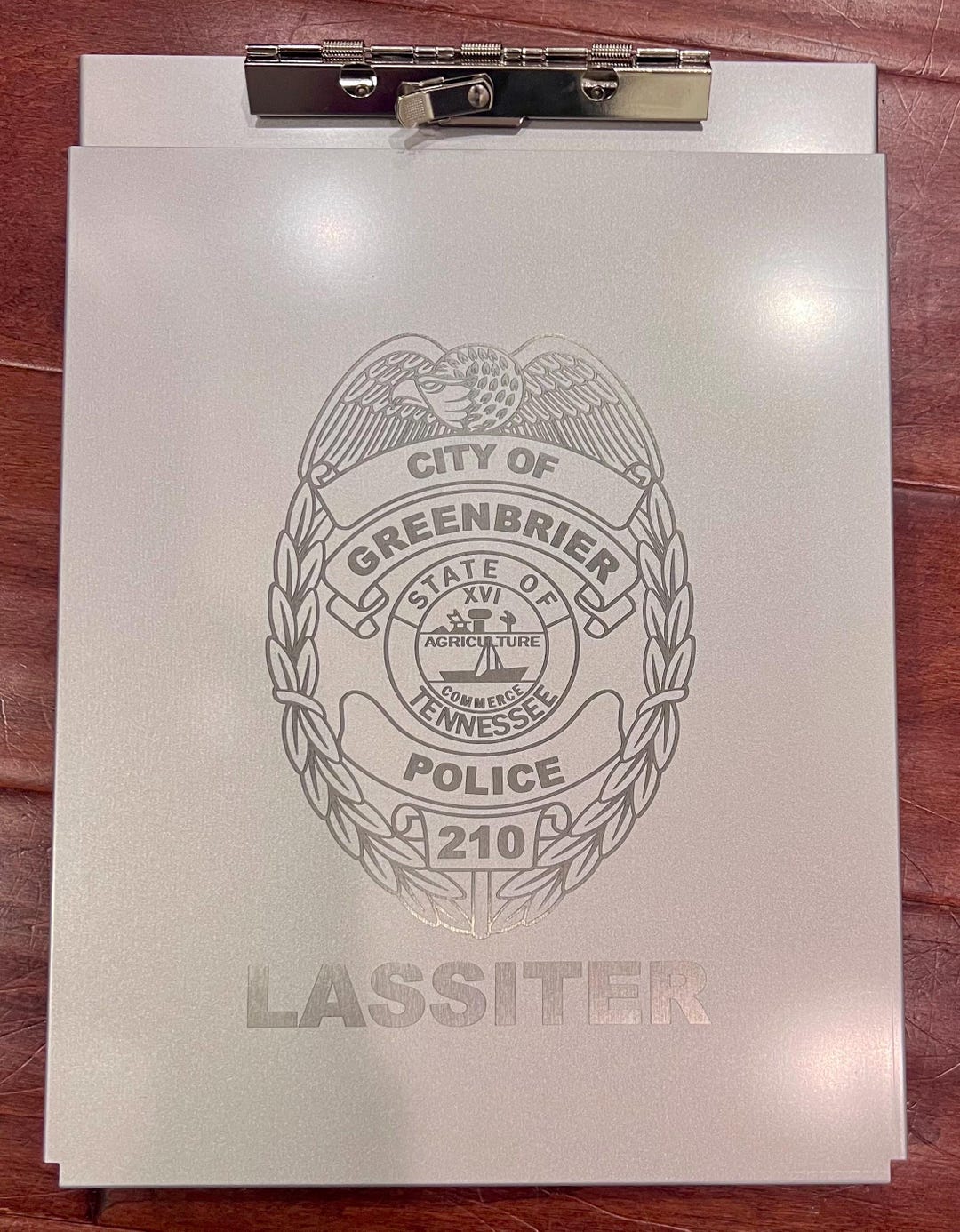 Custom BADGE Document Form Holder - LETTER SIZE - Etsy