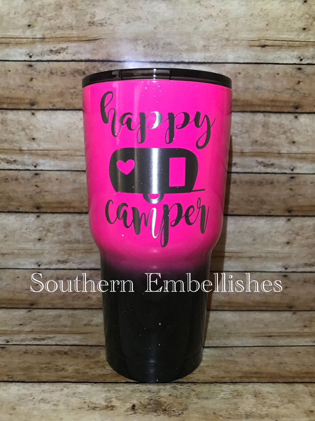 Happy Camper Powder Coated Tumbler - Etsy