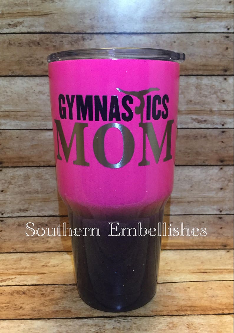 Gymnastics Mom Powder Coated Tumbler | Etsy