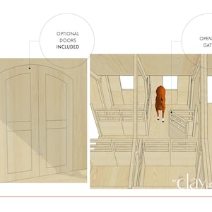 Miniature Horse Stables SVG | Farmhouse Toy Barn | Laser Cut File | DIY ...