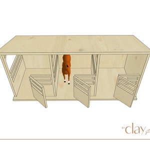 Miniature Horse Stables SVG | CNC or Laser Cut File | Schleich Horse ...