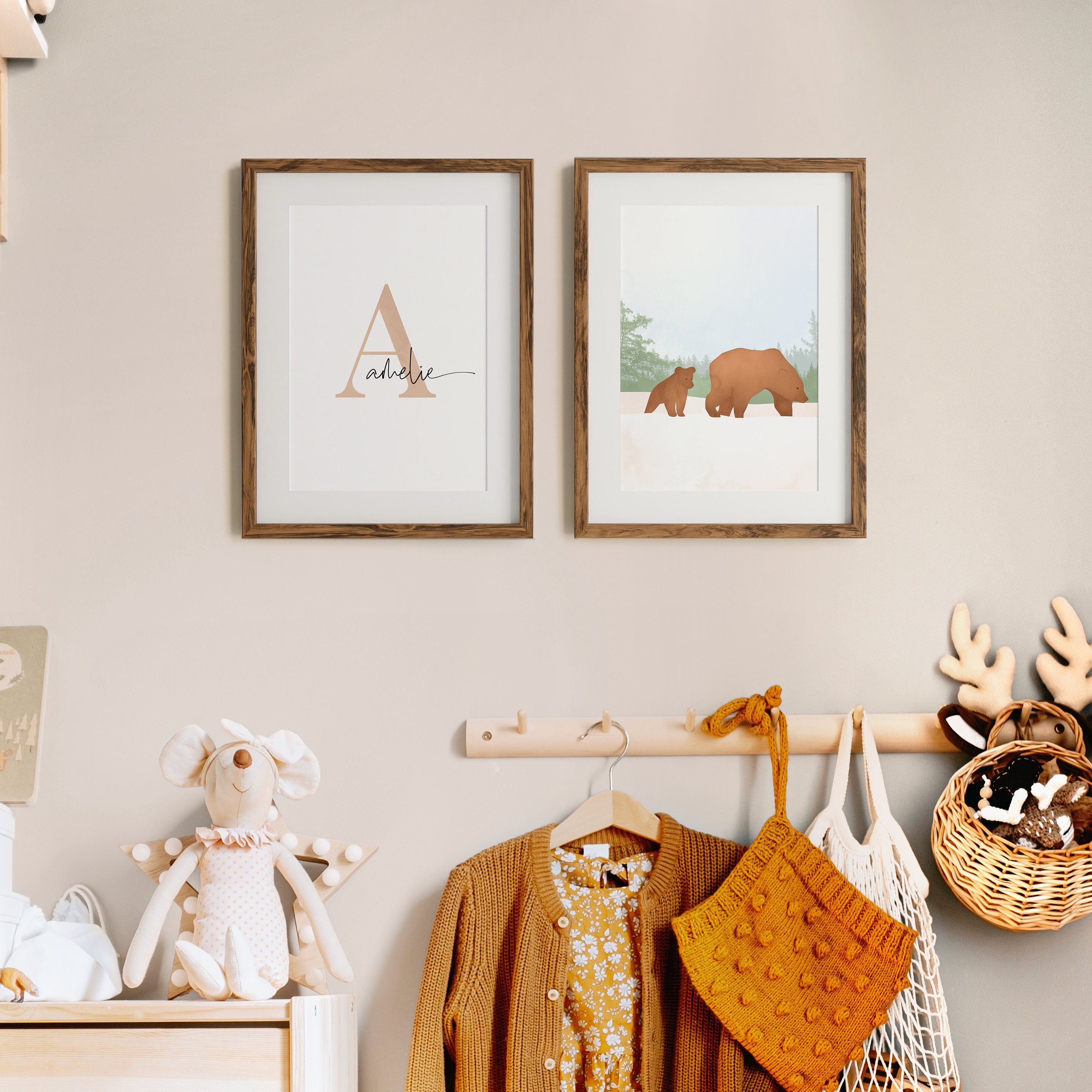 Personalised Baby Name Printable Custom Nursery Name Poster - Etsy