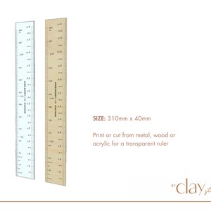 Dollhouse Builder's 1:12 Scale Ruler SVG | Laser Cutting Files | DIY ...