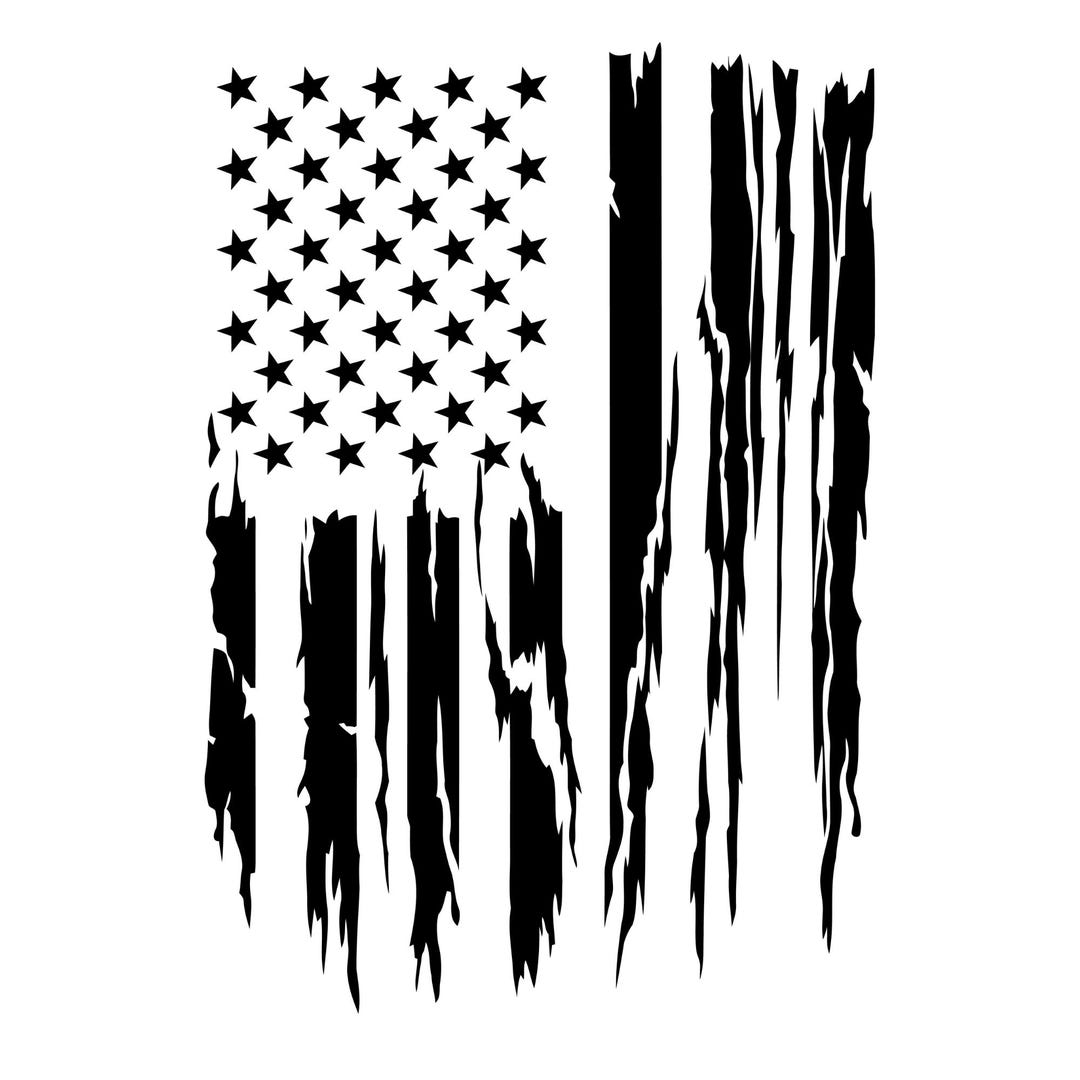 Distressed American Flag Svg, Tattered Flag Clipart, Circut Cut File ...