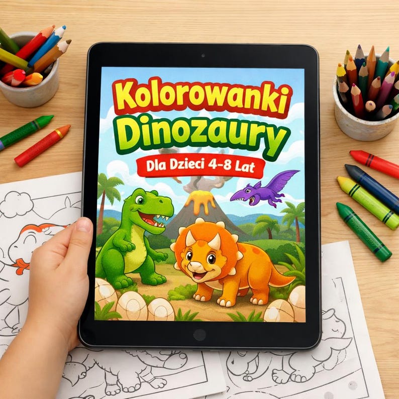 Dinosaur Coloring Pages PDF | 10 Pages for Kids 4-8 | Creative Fun ...