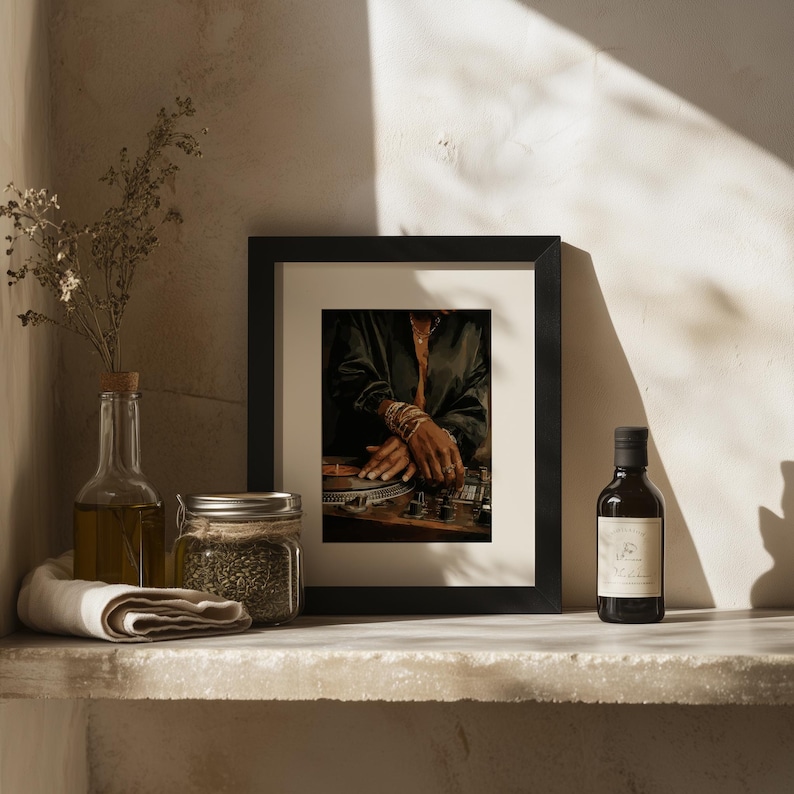 Afro Wall Art: Vintage Black Hands, Gold Jewelry, Retro Street Style ...