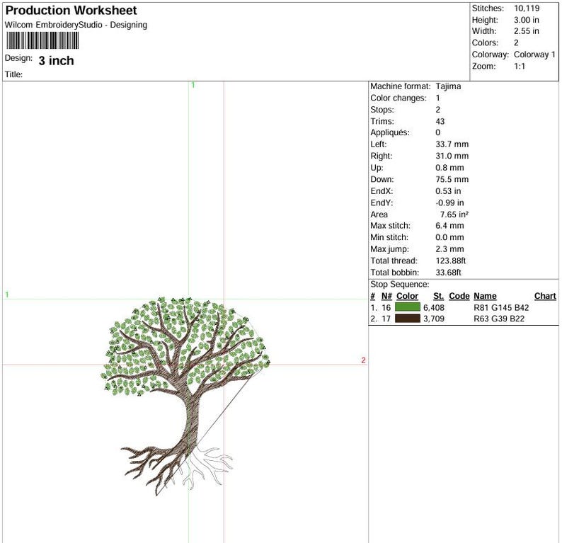 Tree Embroidery Design, Kiss Tree Machine Embroidery File, Tree of Life ...