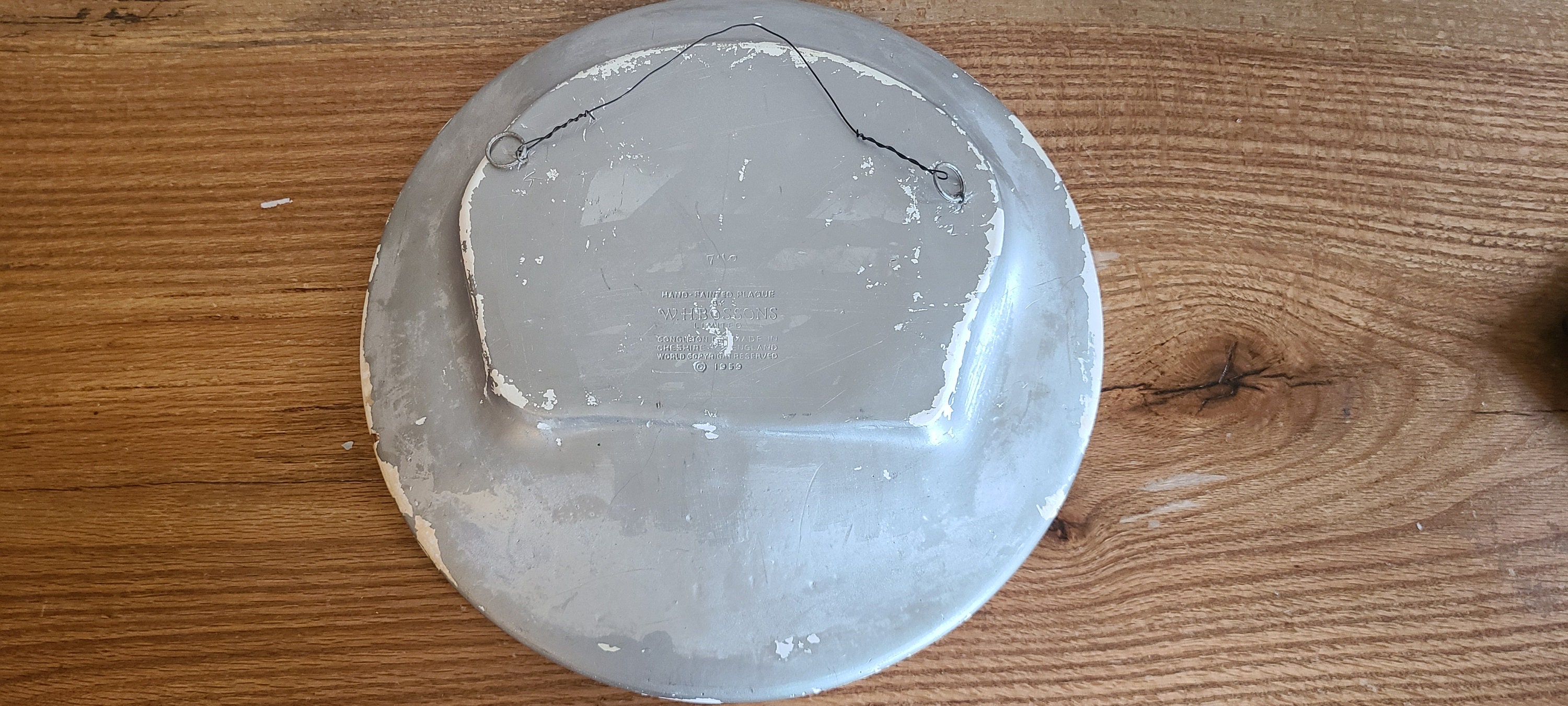 Vintage Bossons Hand Painted Mint Plate Arrival Made by W H Bossons Ltd ...