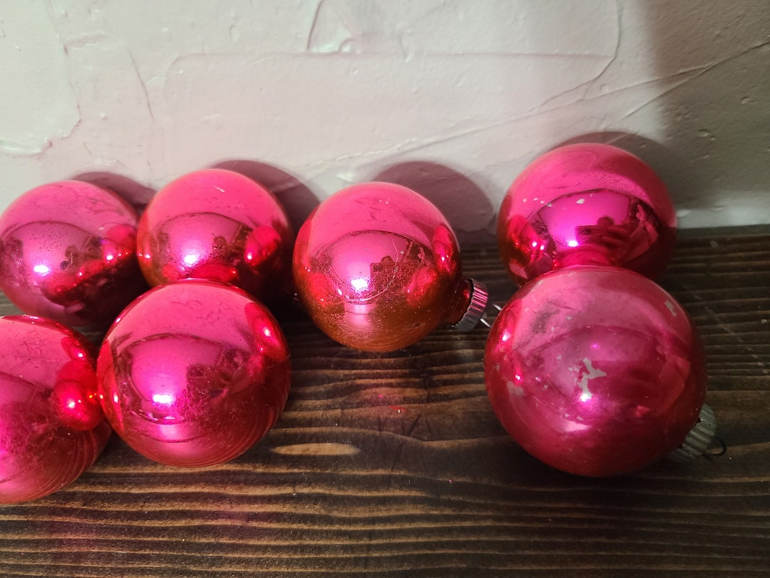 Vintage Shiny Brite Christmas Bulbs - Etsy