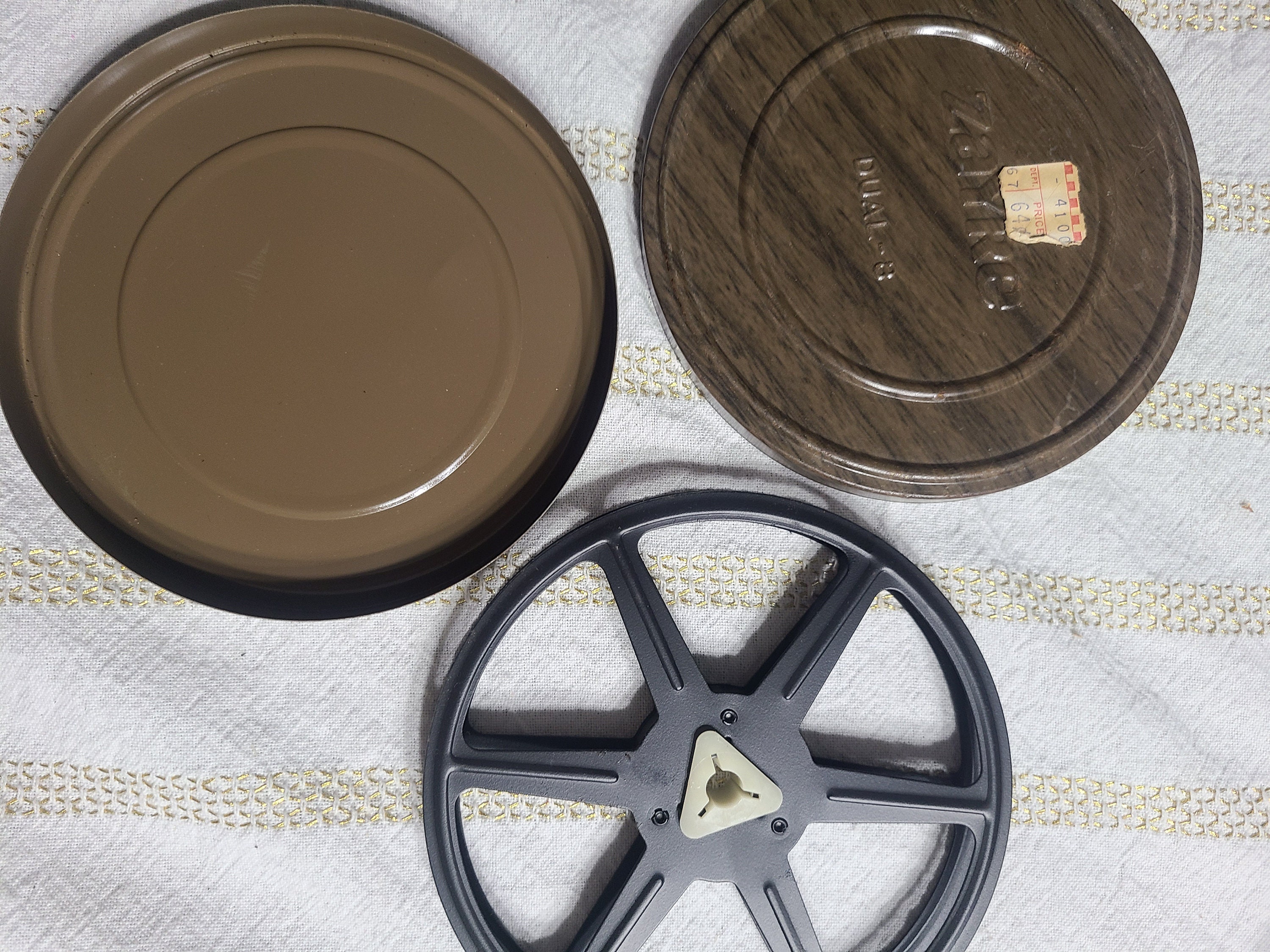 Vintage Zayre Dual-8 Film Reel Storage Tin, 8mm Vintage Cinema Movie ...