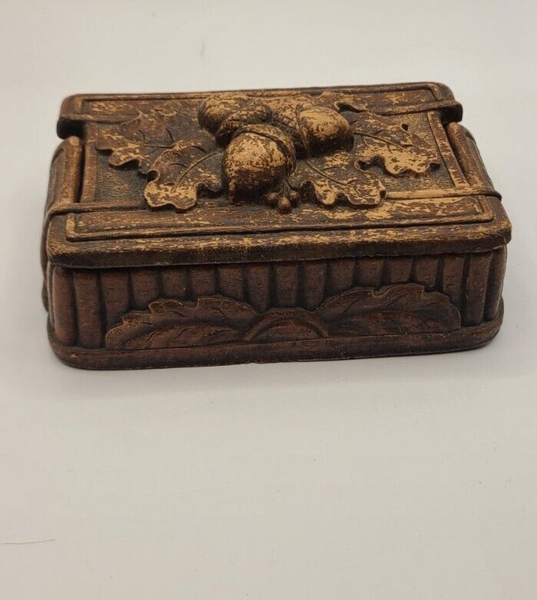 Vintage Syroco Wood Box Cigarettes Trinkets Jewelry Circa 1960s 3D ...