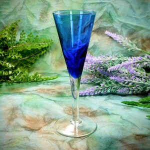 Little Blue Chalice, Very Small Glass Chalice in Royal Blue, Vintage ...