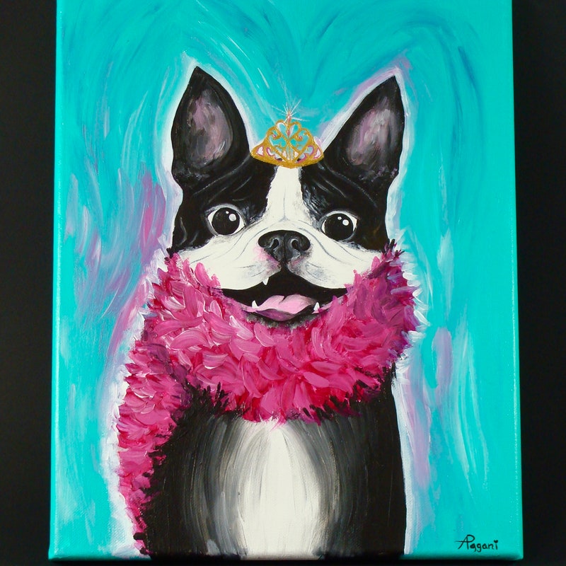 Boston Terrier Art - Etsy