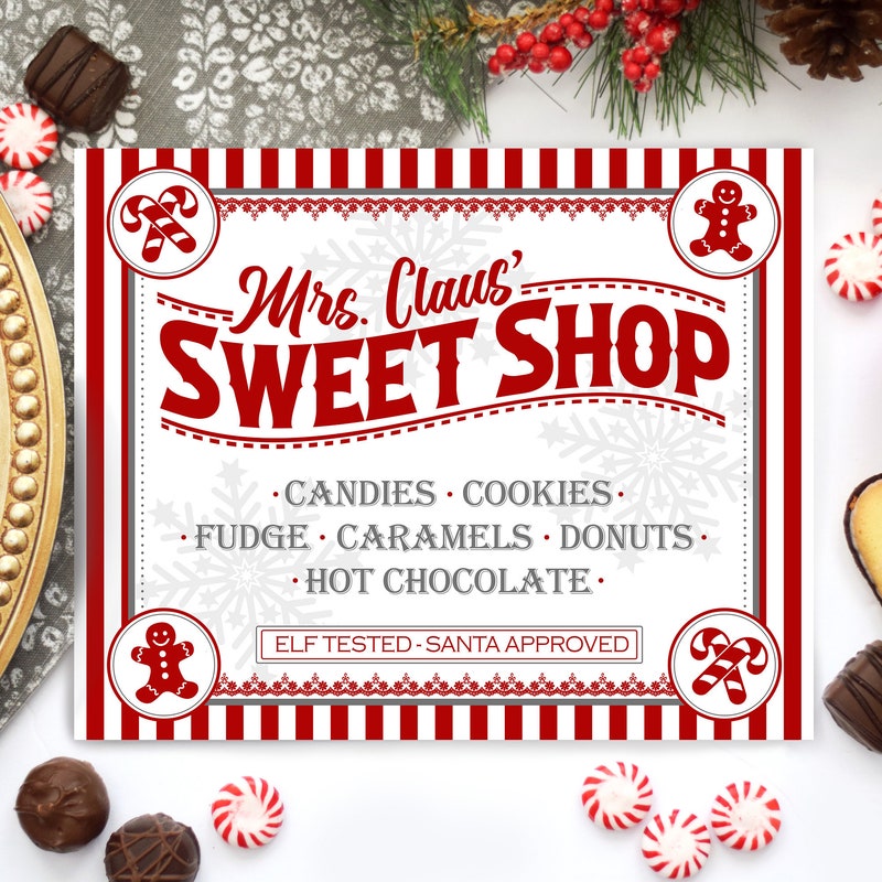 Mrs Claus Bakery Sign - Etsy