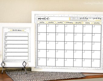 Printable Farmhouse Monthly Calendar Printable Farmhouse | Etsy