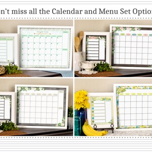 Floral Monthly Calendar - Watercolor Flower Calendar - Monthly ...