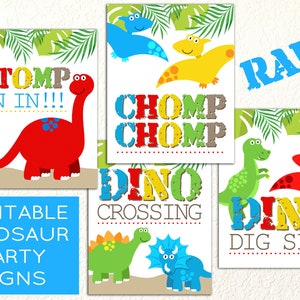 Dinosaur Banner - Dinosaur Pennant - Dinosaur Birthday Party - Dinosaur ...