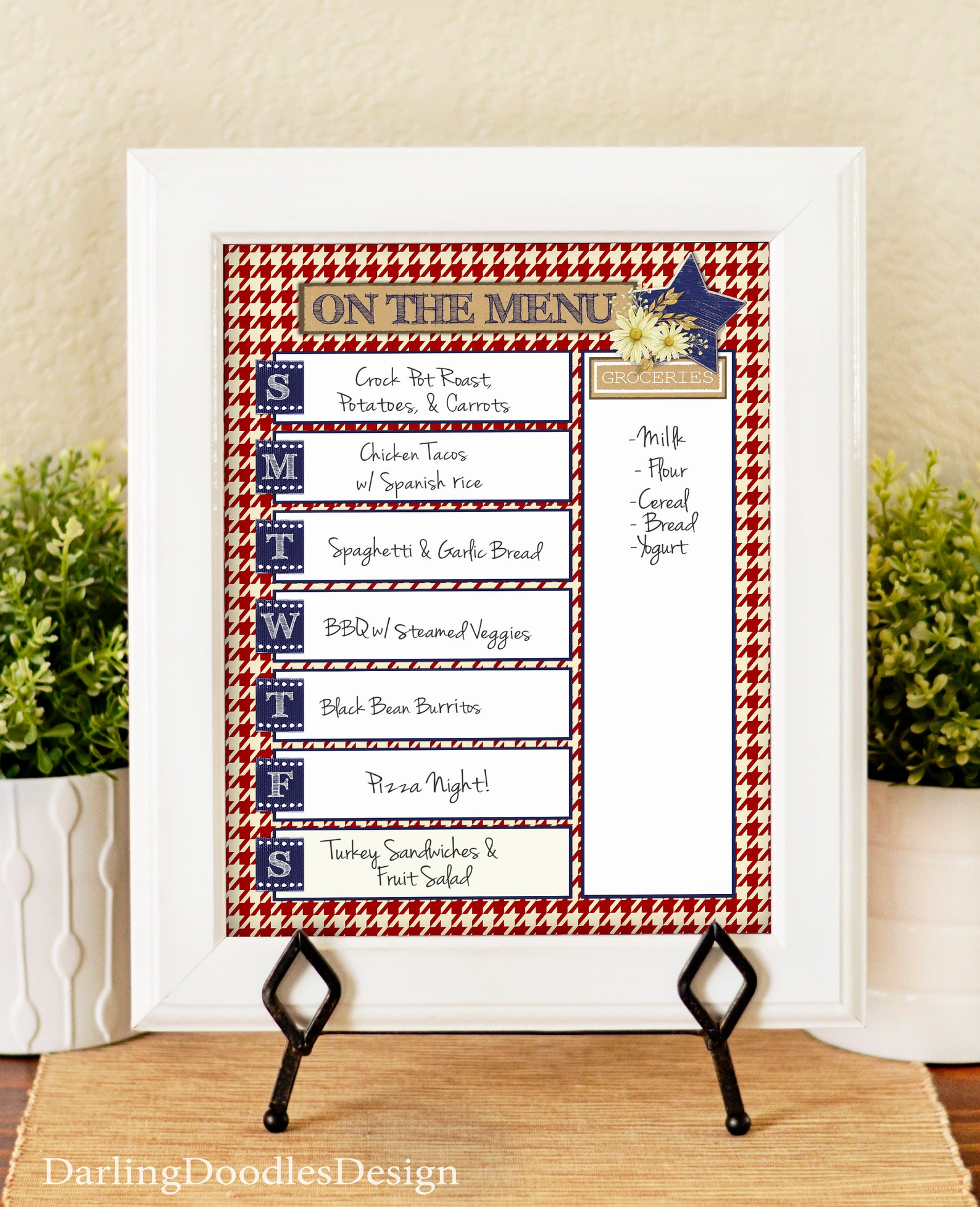 Americana Calendar Patriotic Calendar Red White Blue - Etsy