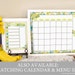 Floral Monthly Calendar Printable Wall Calendar Yellow and - Etsy