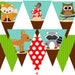 Woodland Pennant Banner Woodland Birthday Party Decoration Woodland ...