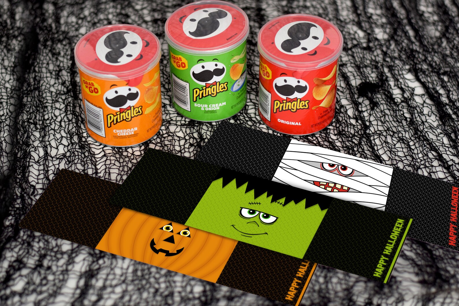 Halloween Party Favor Halloween Treat Tag Halloween Chip - Etsy