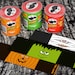 Halloween Party Favor Halloween Treat Tag Halloween Chip Label Monster ...