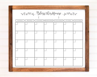 Printable Farmhouse Calendar - Buffalo Check Calendar - Printable ...