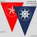 Nautical Pennant Banner Nautical Garland Nautical Bunting - Etsy