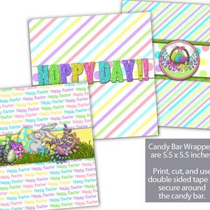 Easter Candy Bar Wrappers - Easter Party Favors - Easter Chocolate ...