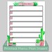 Cactus Calendar Cactus Menu Planner Printed Calendar - Etsy