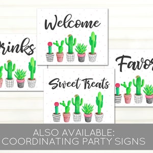 Printable Cactus Banner - Cactus Garland - Cactus Pennant - Cactus ...