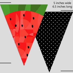Watermelon Banner - Watermelon Pennant - Watermelon Party - Summer ...