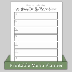 Printable Farmhouse Monthly Calendar - Printable Farmhouse Weekly Menu ...