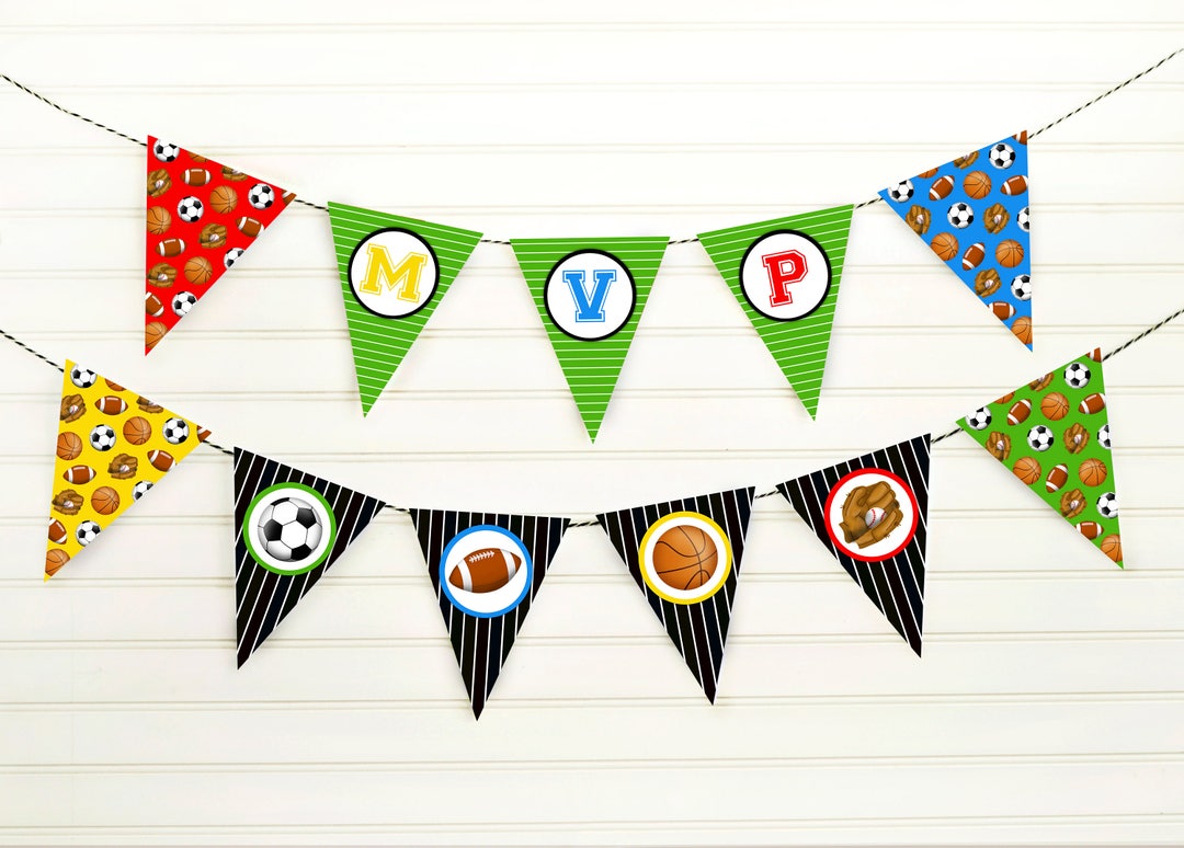 MVP Banner - Sports Banner - Sports Birthday - MVP Party - Sports Baby ...