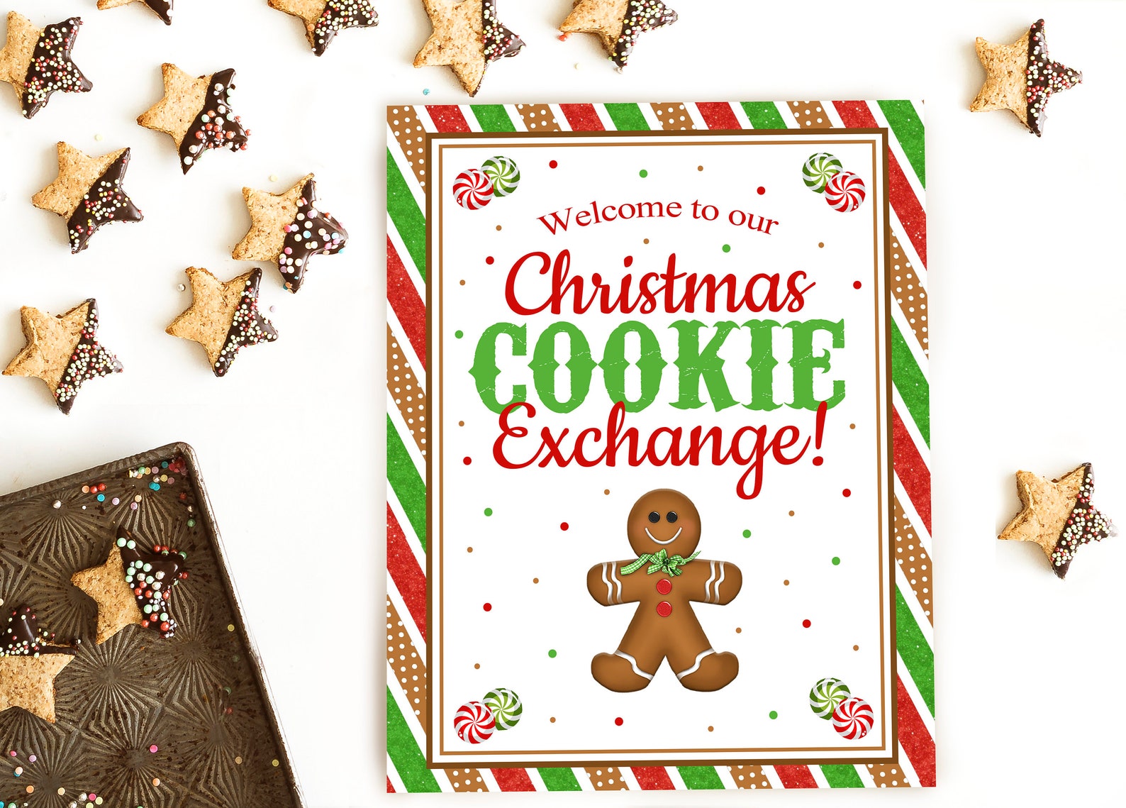 Christmas Cookie Exchange Party Holiday Treats Decorating - Etsy