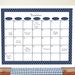 Navy Wall Calendar Navy Dry Erase Calendar Monthly Calendar Insert ...
