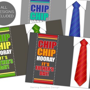 Father's Day Gift - Father's Day Chip Wrapper - Father's Day Gift Tag ...