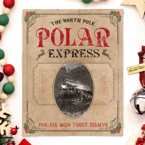 Polar Express Sign - Etsy